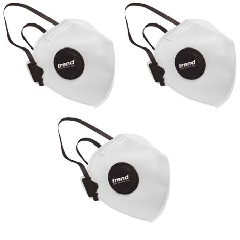 Trend RPE/FFP2V/3 FFP2 Valved Mask 3 Pack