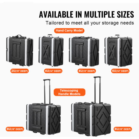 Mophorn 2U-Rack-Gehäuse, 19 Zoll tiefes Server-Rack-Gehäuse mit ABS ...