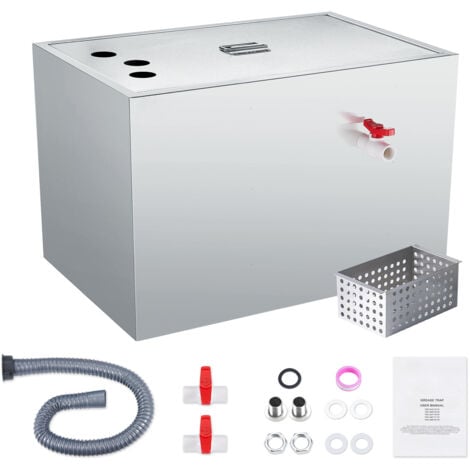 Mophorn kommerzieller Fettabscheider, 40 lbs, oberer Einlassabscheider ...