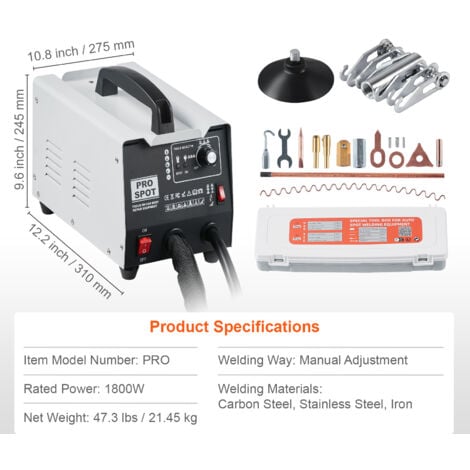 Mophorn Bolzenschweißgerät-Dellenreparaturset, Autokarosserie-Punktschweißgerät zum Dellenziehen ...