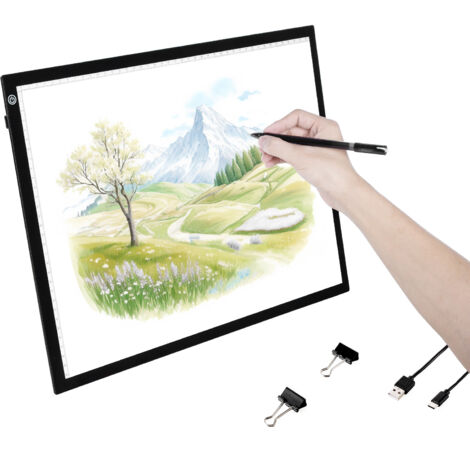 Mophorn A3 LED-Leuchttafel, 3-stufig dimmbare Helligkeit ...