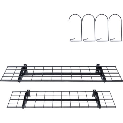 Mophorn 4 x 1 ft Garagenregal. Schwerlast-Garagenregale zur Wandmontage ...