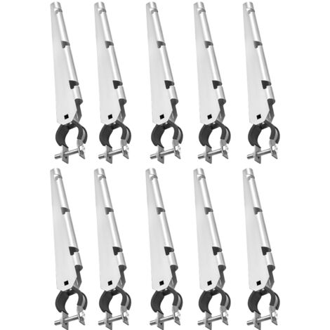 Mophorn Übersteigschutz Zaunerhöhung, 10er-Pack, Stacheldrahtabweiser ...