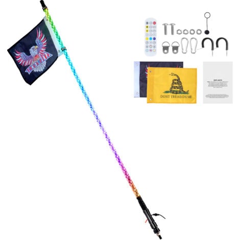 Mophorn 1 PC 4 FT Luce a Frusta, Luce a Frusta LED con Controllo APP e ...