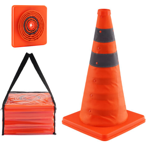 Mophorn Coni stradali di sicurezza, 4 pezzi Coni stradali pieghevoli ...