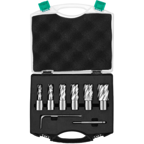 Mophorn Set di frese anulari, 6 punte per trapano magnetico con gambo ...