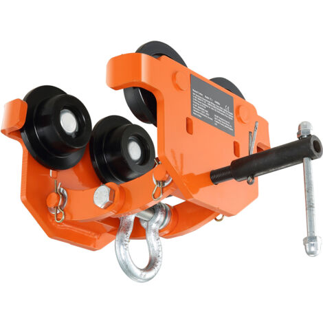 Mophorn Carrello per Paranco Capacita di Carico max. 2T, Carrello per ...