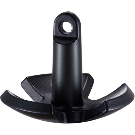 Mophorn Ancora per Barca in Ghisa con Rivestimento in Vinile Nero e ...