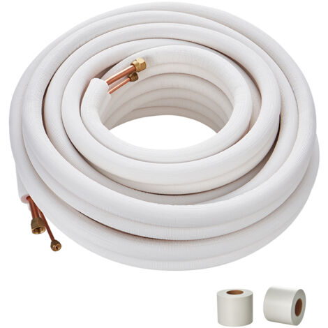 Mophorn 50FT Mini Split Line Set, tubi in rame con diametro esterno da ...