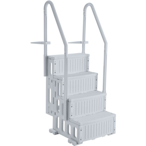 Mophorn Scala per piscina, scale a 4 gradini con doppio corrimano e ...