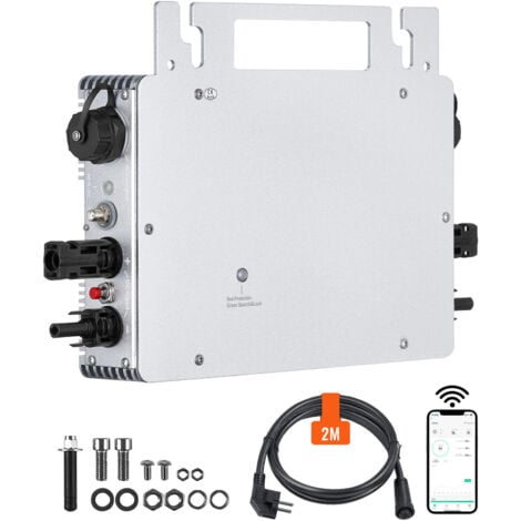 Mophorn 600W Micro inverter solare a rete, lega di alluminio ...