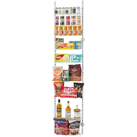 Mophorn Organizzatore per Dispensa Sopra Porta, 9 Ripiani per ...