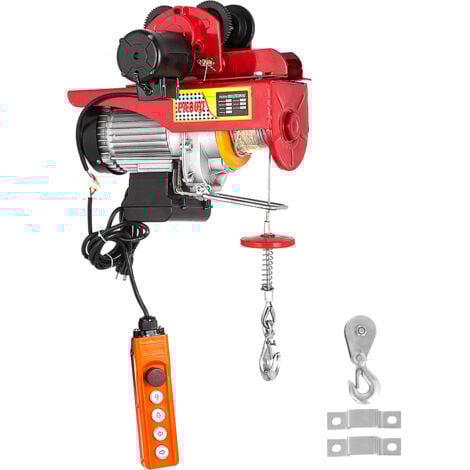 Mophorn 800Kg paranco elettrico 1300W verricello doppio 12M/40Ft ...