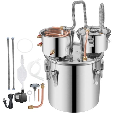 Mophorn 30L Distillatore d'acqua, alambicco in acciaio inox con tubo di rame, kit per la ...