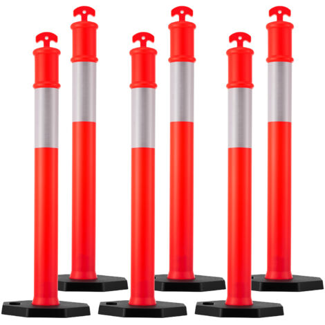 Mophorn Set di Paletti Delimitatori del Traffico φ375 x 1140 mm con ...