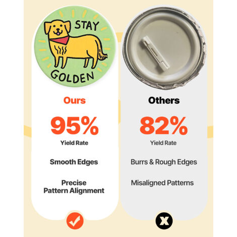 Mophorn Macchina per Spille, dispositivo manuale per creare badge ...