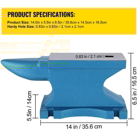 Mophorn Yunque de hierro , yunque de herrero de 24,9 kg/55 lb ...