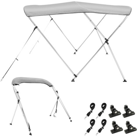 Mophorn Cubierta para bote con toldo Bimini de 3 arcos, toldo de ...