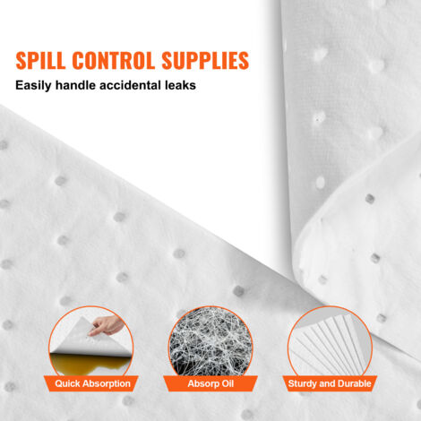 Mophorn Almohadillas absorbentes para derrames, 20 galones, absorbentes ...
