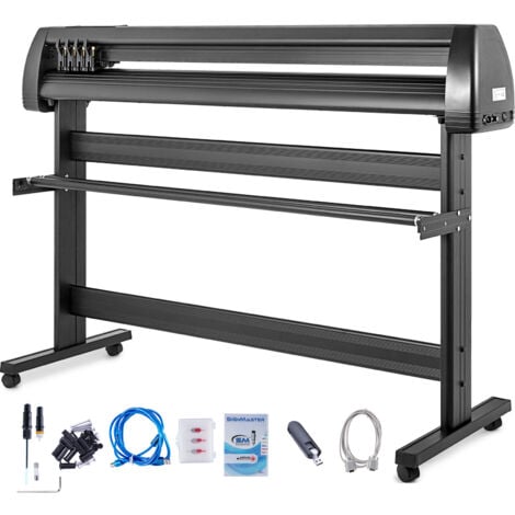 Mophorn Plotter de corte de vinilo de 53" con software Signmaster, alimentación de papel de 1350 ...