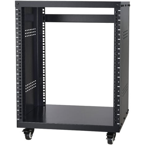 Mophorn Soporte de rack AV 12U, capacidad de 500 lb, rack de estudio de ...