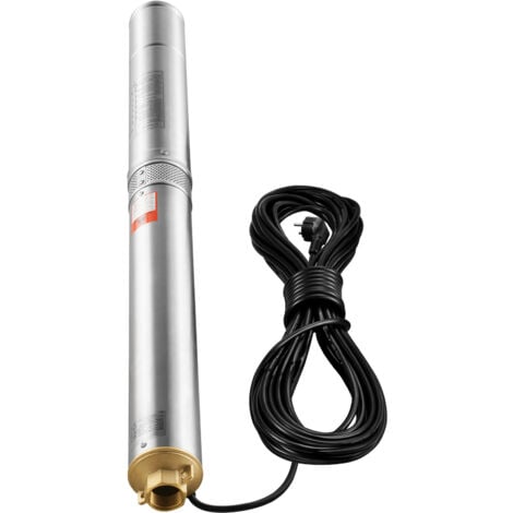 Mophorn Bomba Sumergible para Pozo Profundo, 1100W 230V 50Hz, 7,1 m³/h Caudal Máximo 105 m ...