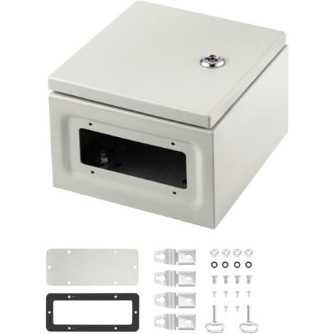 Mophorn Caja de acero NEMA, caja eléctrica impermeable NEMA 4X de 8 x 8 x 6'', caja de ...