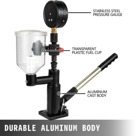 Mophorn Diesel Inyector Tester 400Bar 6000PSI Dual Scale Gauge Diesel ...