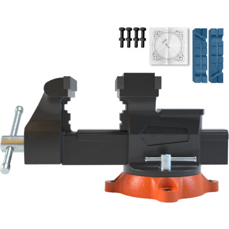 Mophorn Bench Vise 6.5" Jaw Width, 360-Degree Swivel Locking Base ...