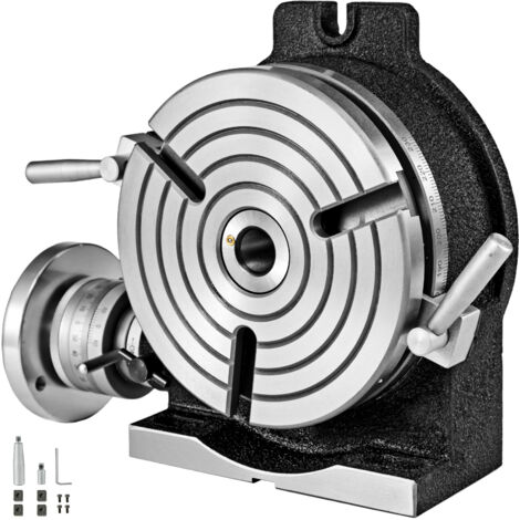 Mophorn 8" / 200mm Rotary Table, Horizontal Vertical 3-Slot Precision ...