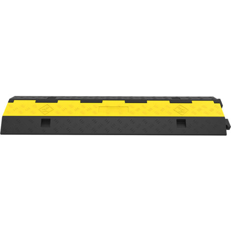 Mophorn Cable Protector Ramp 5 Packs 2 Channels Rubber Modular Speed ...