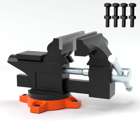 Mophorn Bench Vise, 4.5-inch Jaw Width, 3.3-inch Opening, 240° Swivel ...