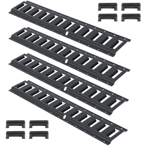 Mophorn E Track Tie Down Rail Kit,2 ft Steel Rails,4 Pack, Secure Cargo ...