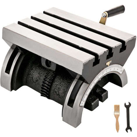 Mophorn 10"x7" Tilting Milling Table, Adjustable 0-80° Swivel Angle ...