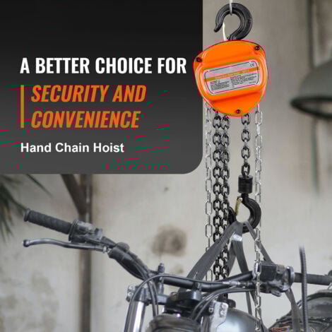 Mophorn Manual Chain Hoist, 1 Ton (2200 lbs) Capacity, 20 FT, G80 ...