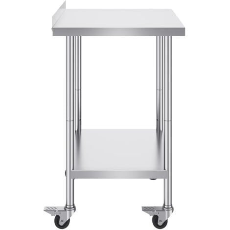 Mophorn 24x30x40 Inch Stainless Steel Work Table, Heavy Duty Prep ...