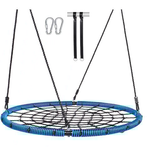 Mophorn Spider Web Saucer Swing, 40 Inch Round Swings for Kids Outdoor ...