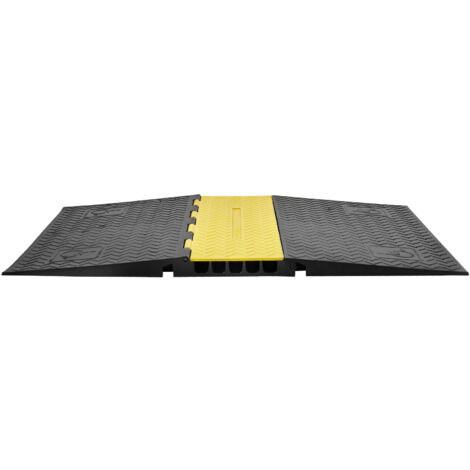 Mophorn Rubber Cable Protector Ramp, 5 Channel, 22000 lbs/axle Capacity ...