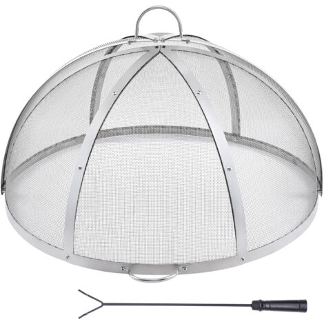 Mophorn Fire Pit Spark Screen Round 36, Reinforced Heavy Duty Steel ...