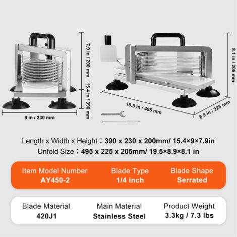 Mophorn Professional Tomato Slicer - Precision Cutting Delivered ...