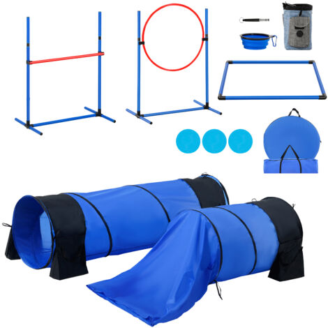 Mophorn Dog Agility Training Equipment, 7 PCS Set w/ Adjustable High ...