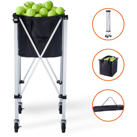 Mophorn Foldable Tennis Ball Hopper, Holds 150 Tennis Balls ...