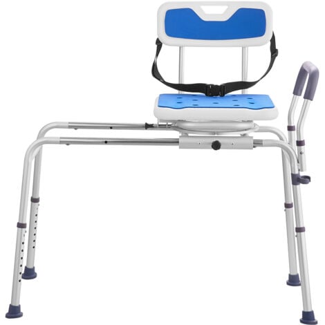 Mophorn Sliding Tub Transfer Bench with 360 Degree Swivel Seat, Height ...