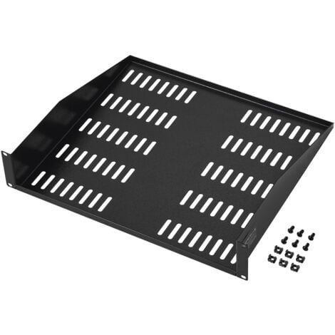 Mophorn 2U Server Rack Shelf, 16"/406mm Depth, 50lbs Max Load Capacity ...