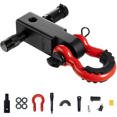 Mophorn Shackle Hitch Receiver, Fits 2" Receivers, 66000 lbs Breaking ...