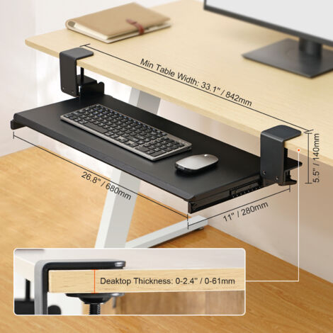 Slide out keyboard tray store