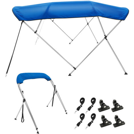 Mophorn 4 Bow Bimini Top Boat Cover 8ft x 54in x 91-96in (L x H x W ...