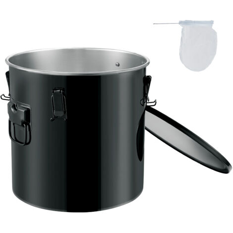 Mophorn 8 Gal Fryer Grease Bucket, Stainless Steel Oil Disposal Caddy ...