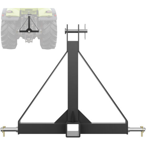 Mophorn 3 Point Hitch Receiver, 2" Trailer Hitch Adapter for Category 1 ...