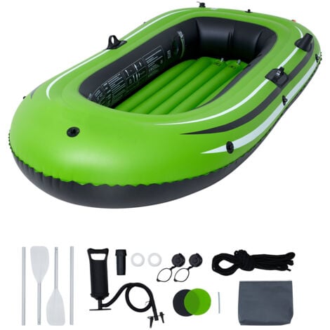 Mophorn Inflatable Boat, 2-Person Inflatable Fishing Boat. Strong PVC ...
